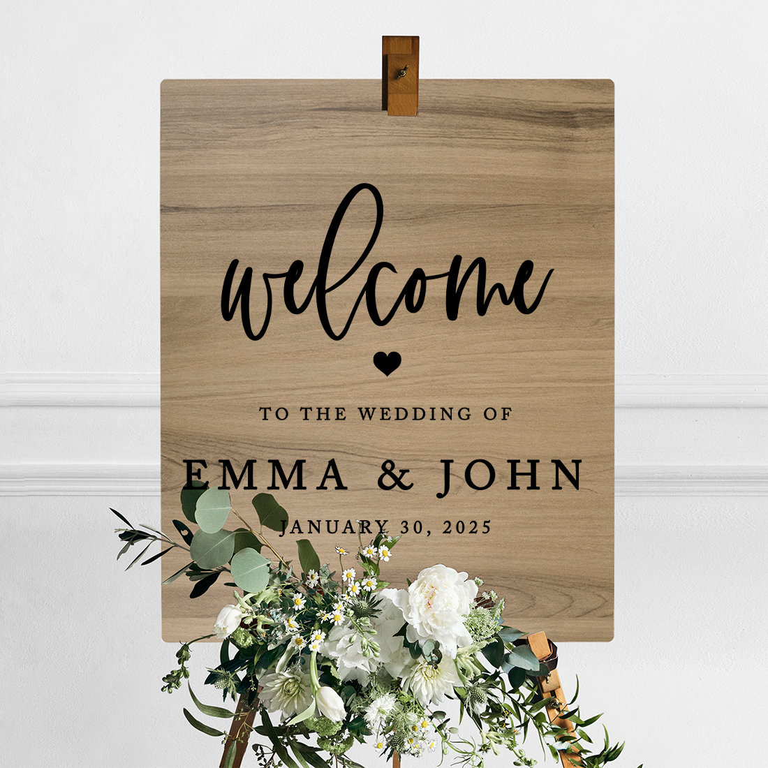 Koyal Wholesale Large Wooden Welcome Sign For Wedding Wedding Of Custom ...