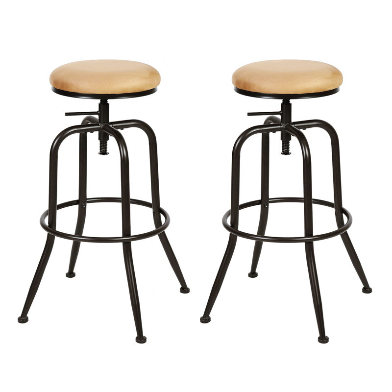 Williston Forge Jaqualin Swivel Upholstered Adjustable Height Counter ...