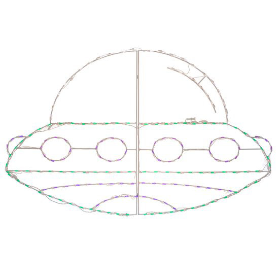 The Holiday Aisle® Alien Spaceship Lighted Display | Wayfair
