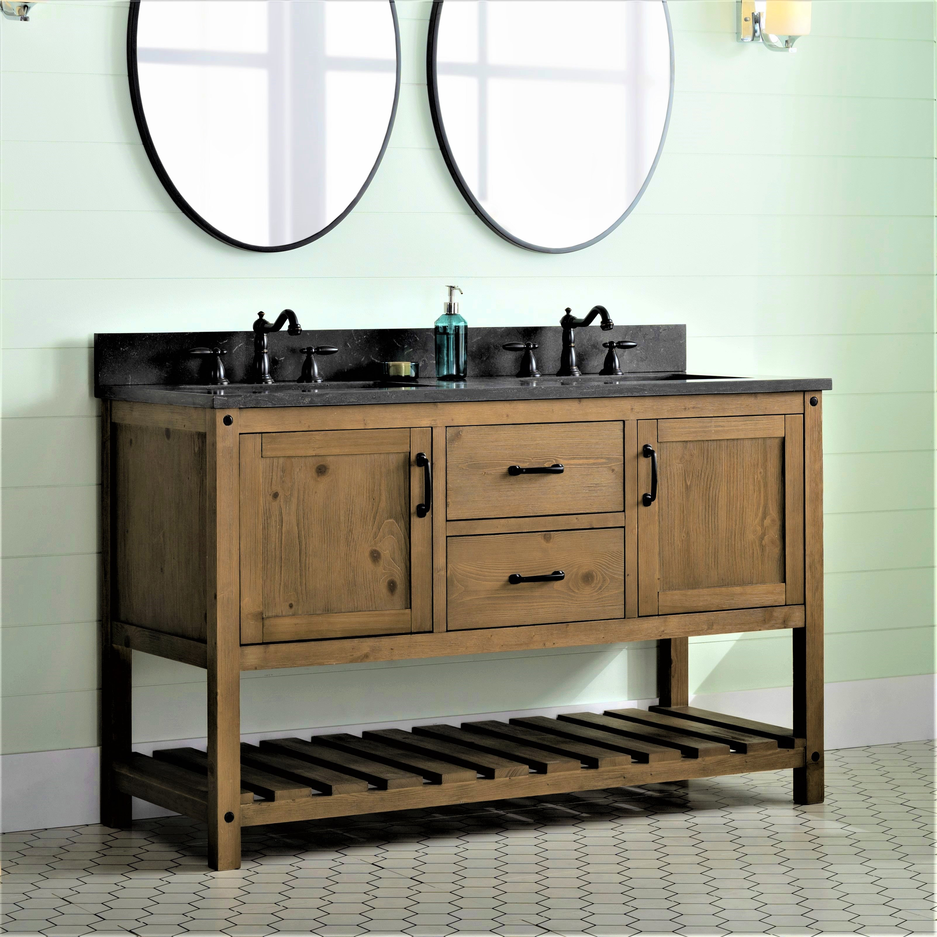 The Twillery Co. Radstock 54" Double Bathroom Vanity Set & Reviews ...