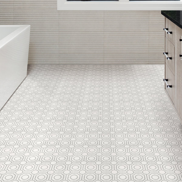 Ackland Bianco Dolomite Regency 10" X 10" Polished Marble Mosaic Tile ...