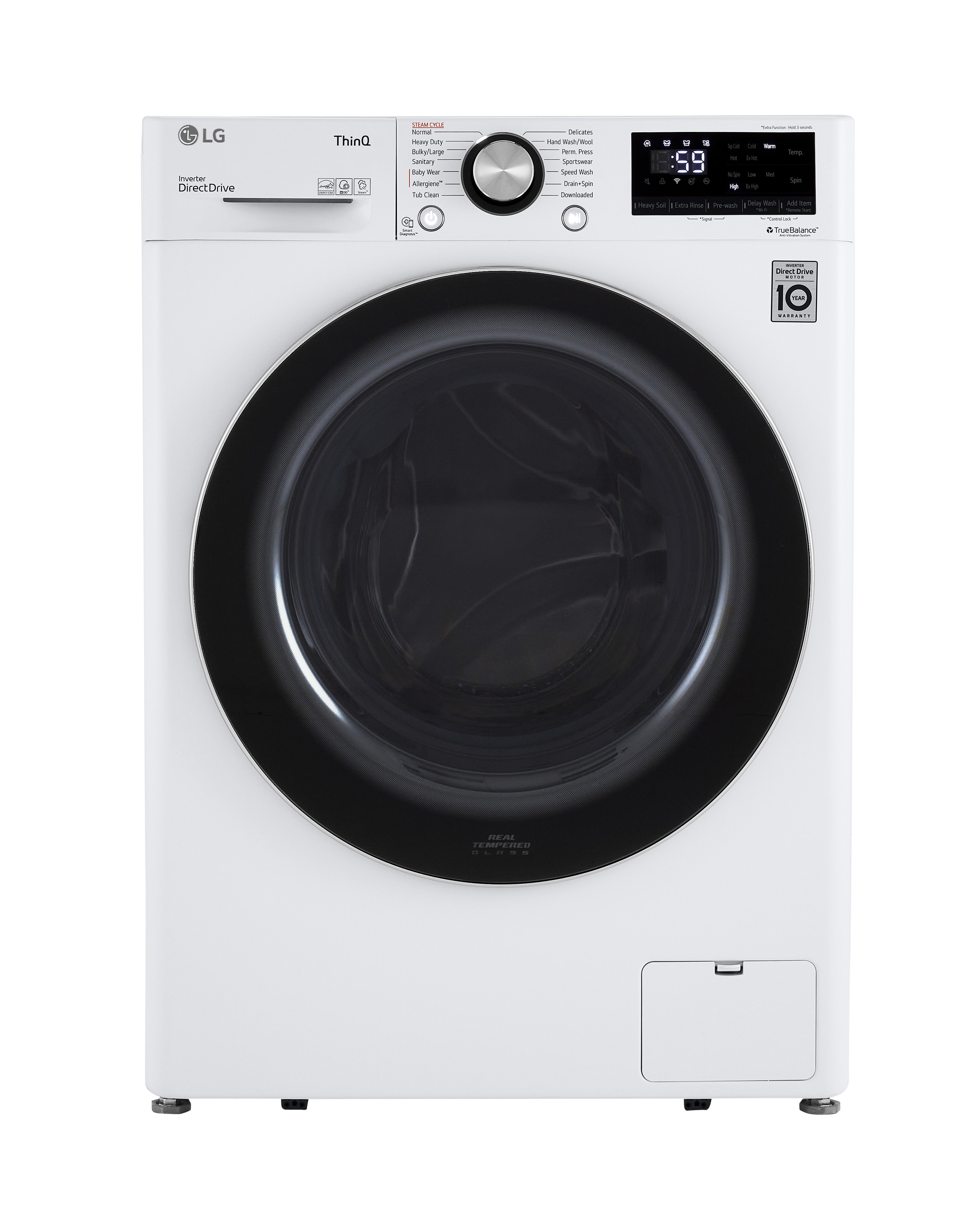 LG Smart Wi-Fi Enabled Compact Front Load Washer with Built-In ...
