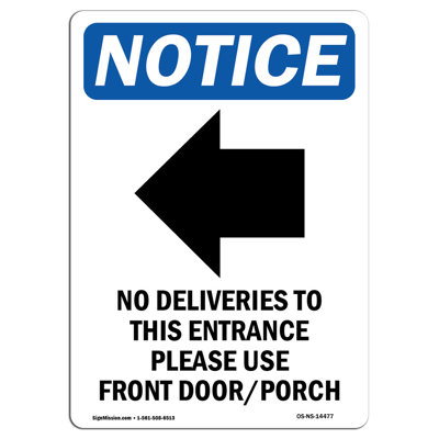 SignMission No Deliveries to This Sign with Symbol | Wayfair