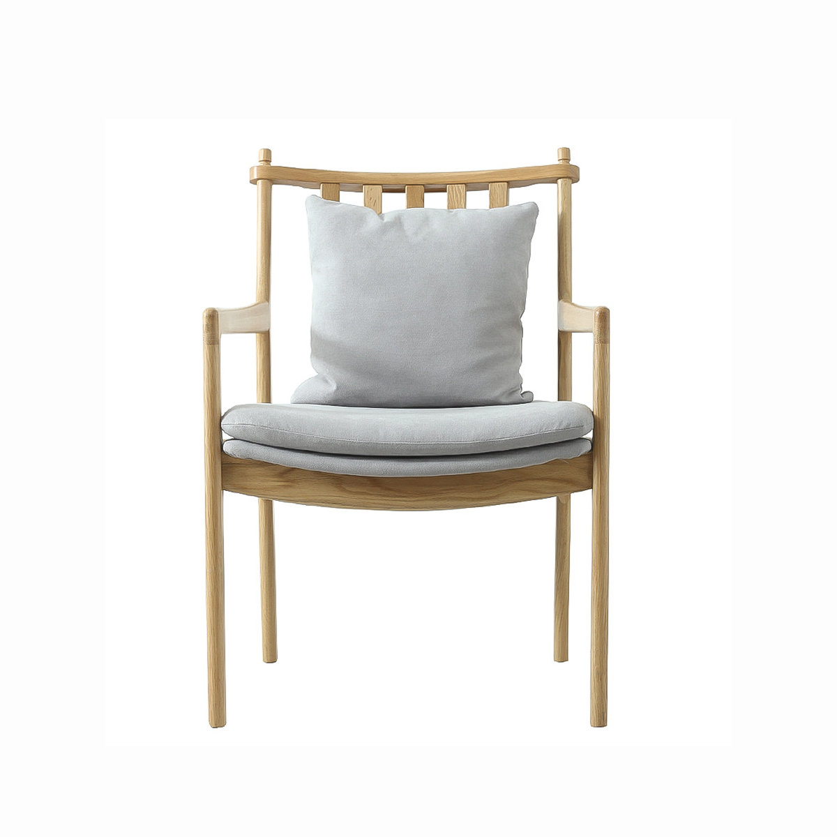 Hokku Designs Minimalist Solid Wood Back and Armrest Chair - Wayfair Canada