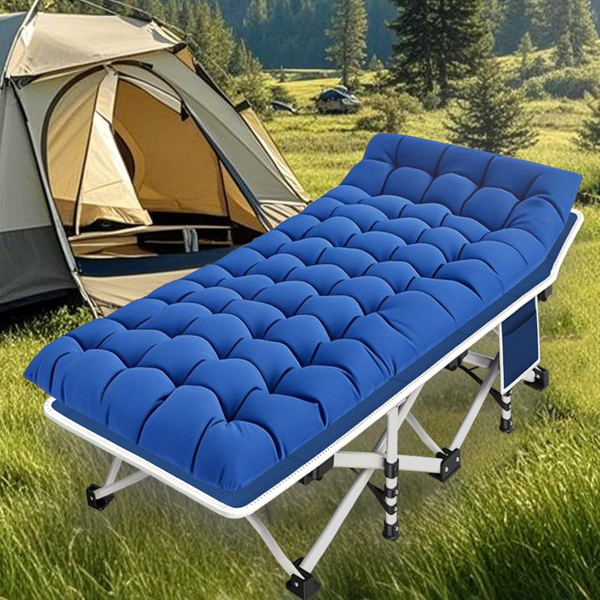 zhejiangyoumanuoguangdiangufenyouxiangongsi 2 Pack Camping Cot with ...