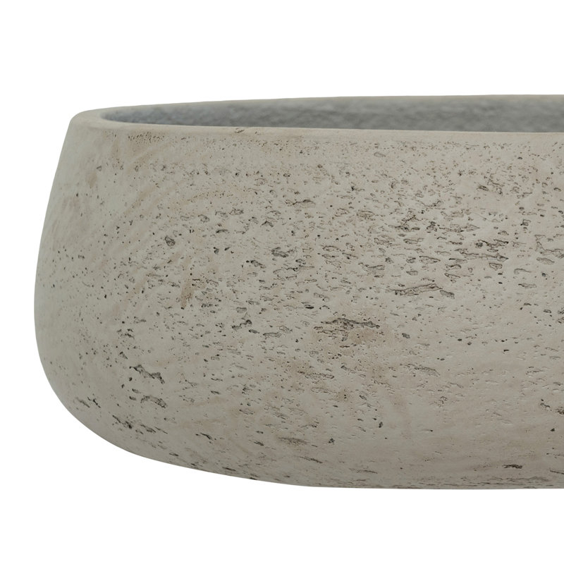 Ebern Designs Round Textured Fiberstone Pot - Wayfair Canada