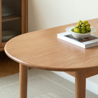 Elevat Home Solid Wood Dining Table Small Apartment Type Semi ...