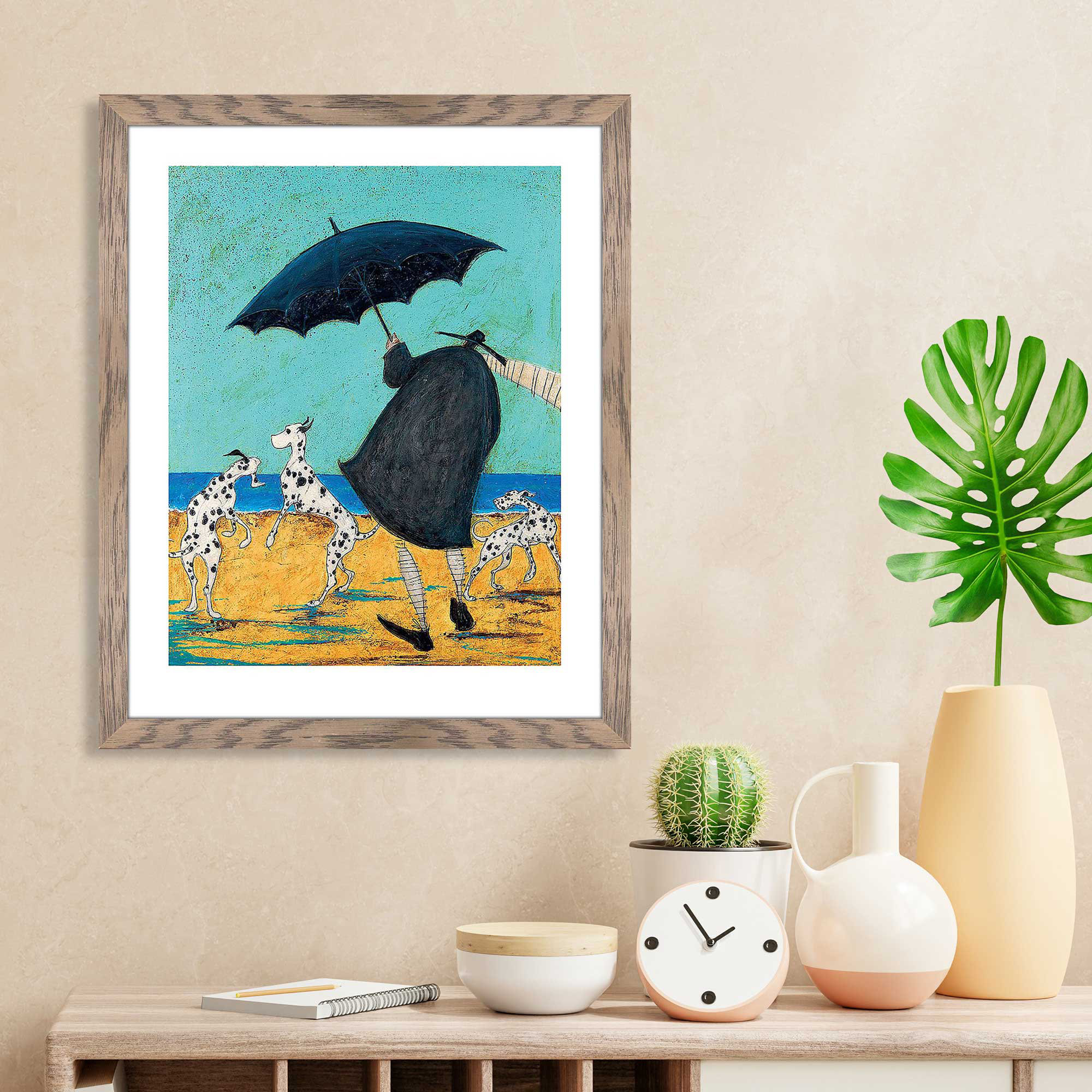 Dovecove On Jack's Beach by Sam Toft - Picture Frame Drawing Print ...