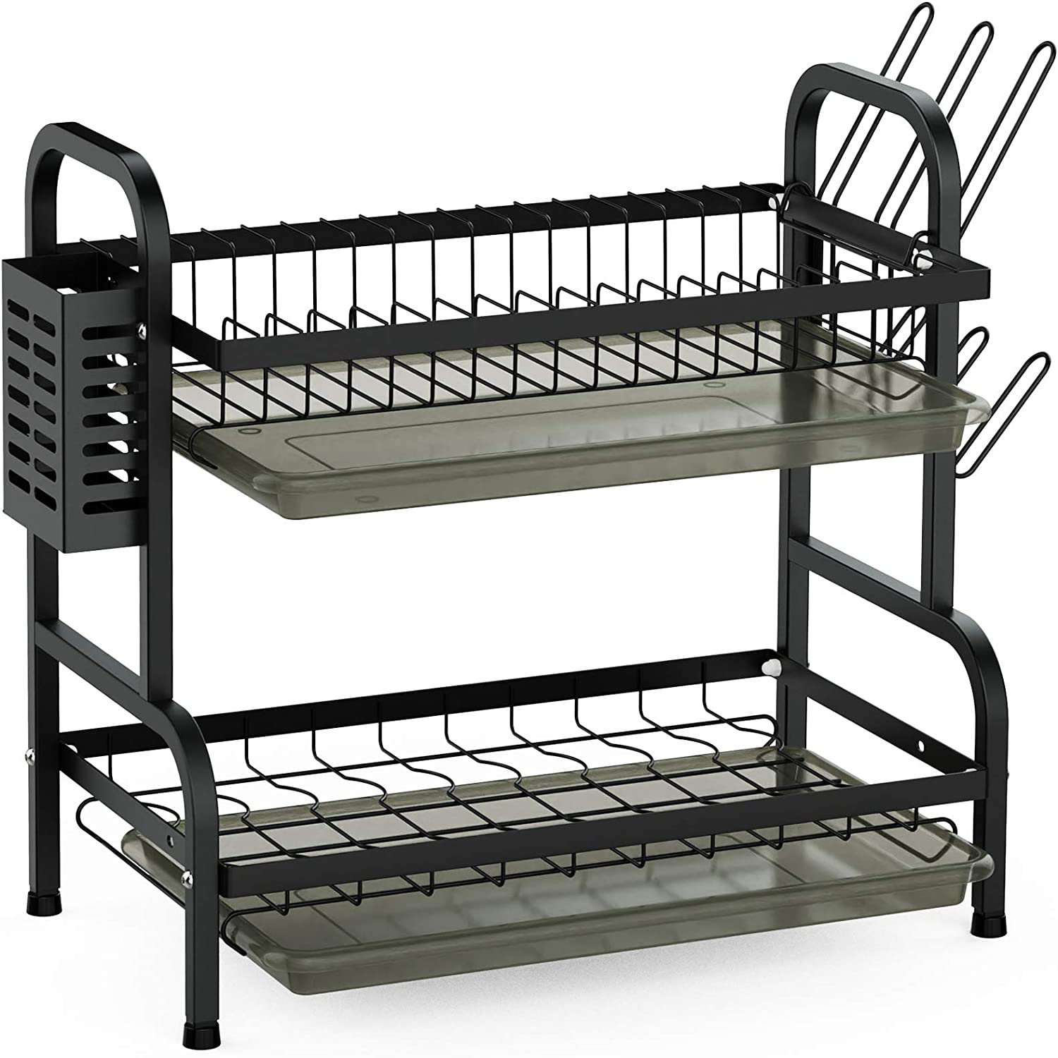 Rebrilliant Lugene Metal 2 Tier Dish Rack | Wayfair