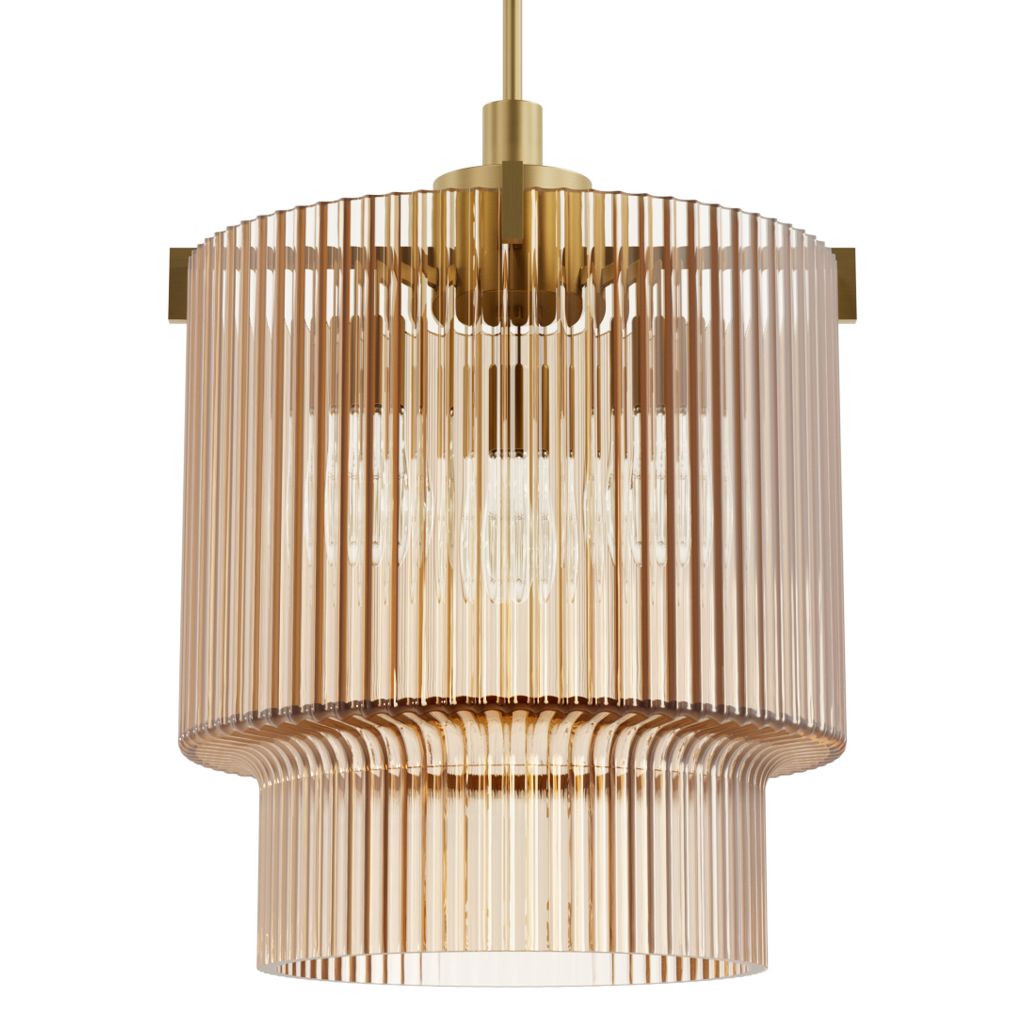 Jasmine Roth Collection + Hunter Ontario 3 Light Pendant Ceiling Light ...