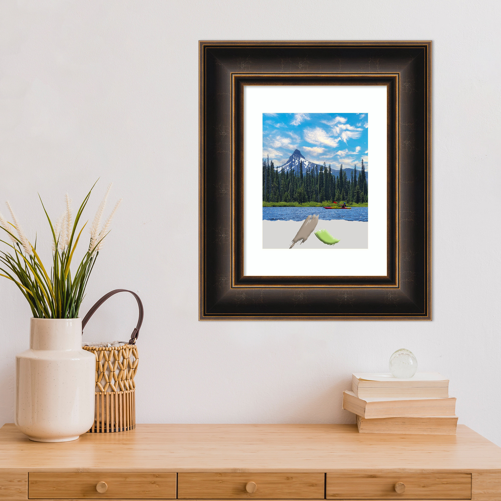 Lark Manor™ Ebeline Oil Rubbed Bronze Wood Picture Frame, Photo Frame ...