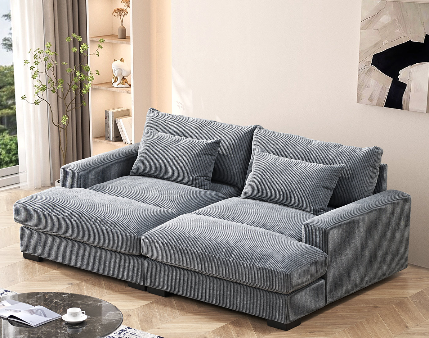 Latitude Run® Oversized Square Arm Sleeper Sofa & Reviews | Wayfair