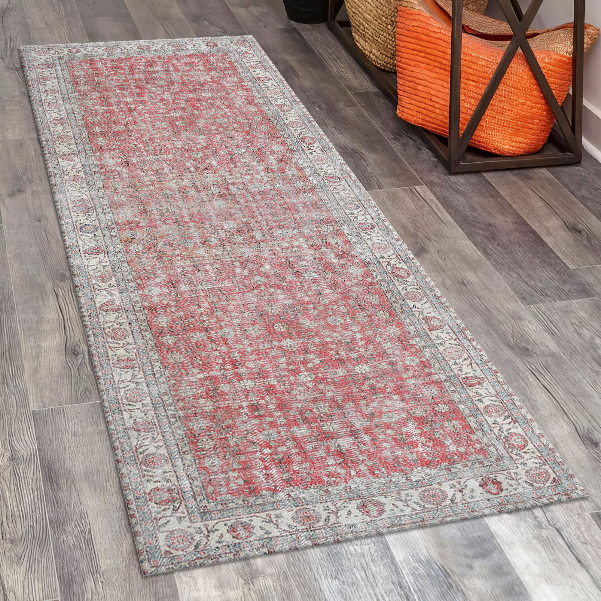 East Urban Home Handcrafted Bohemian-Inspired Print Soft Pile Rug with ...