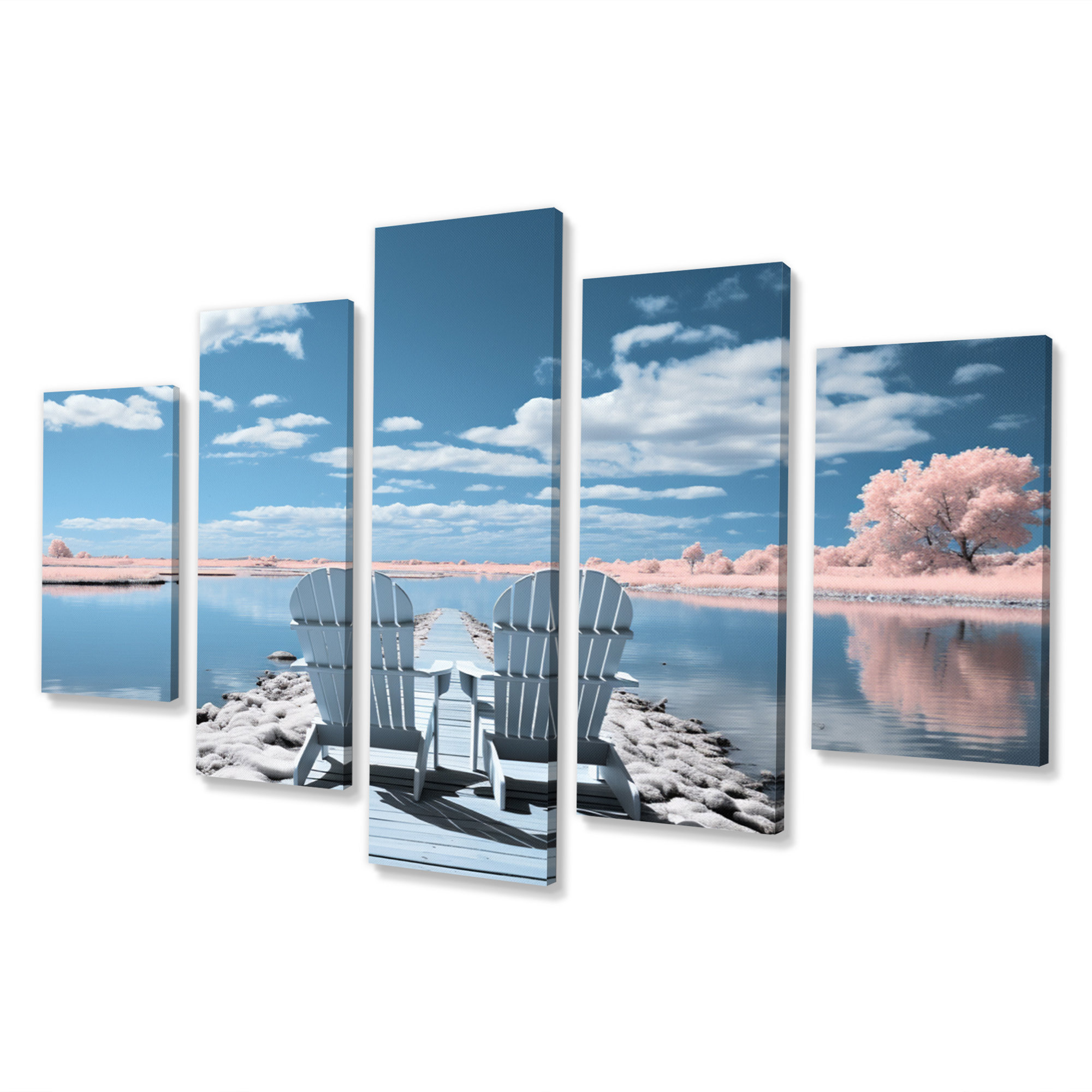 Beachcrest Home™ Turquoise Lakehouse Pier Of Dreams IV - Nautical ... Beachcrest Home™ Turquoise Lakehouse Pier Of Dreams IV - Nautical ...