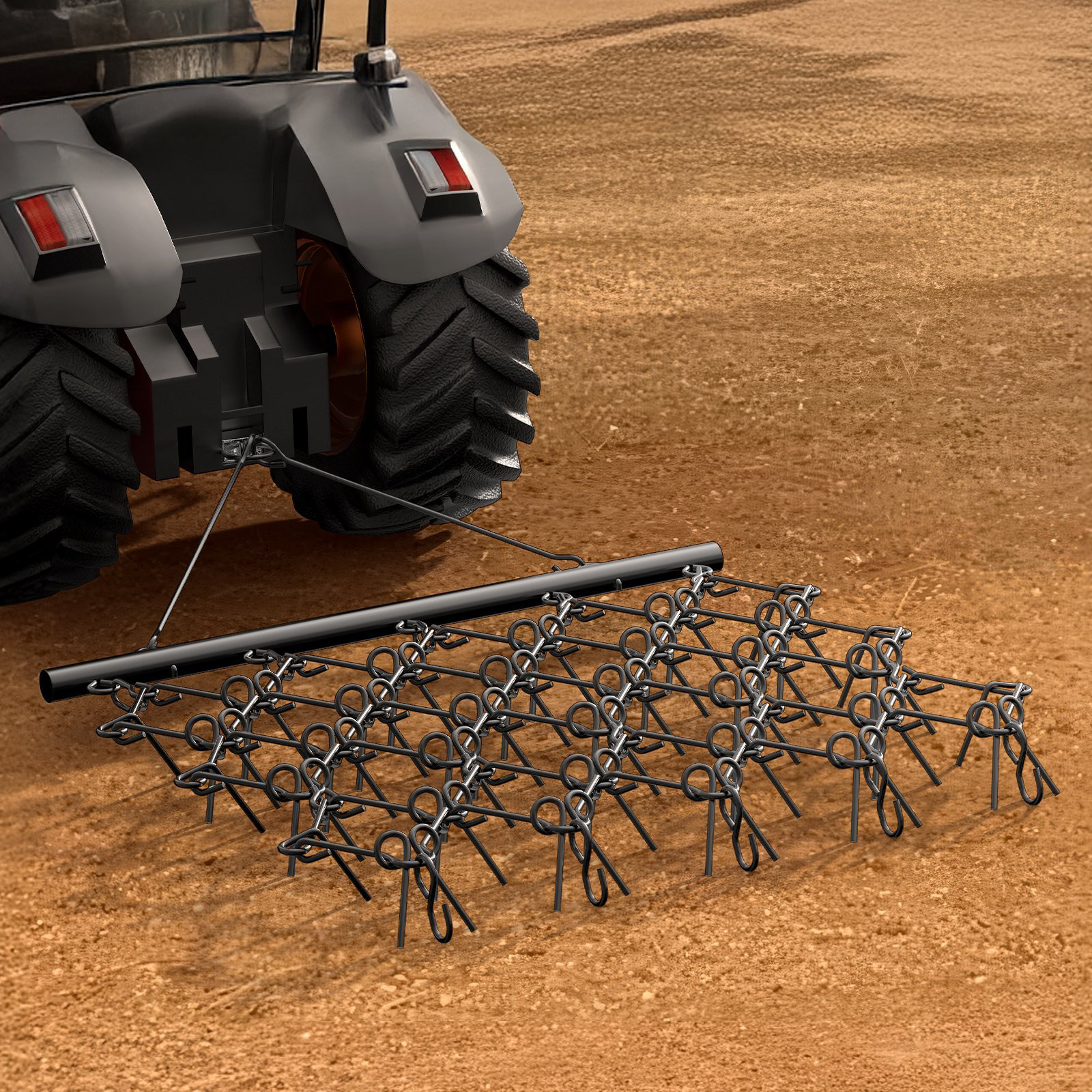 WORLD SHOP BOX Drag Harrow 8 Ft Heavy Duty Tow Behind Drag Harrow ...