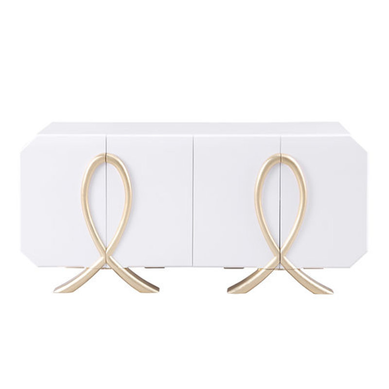 Eve Furniture Aster White Gold Console Table | Wayfair