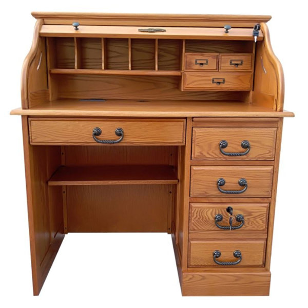 Wildon Home® Antaneisha Solid Wood Secretary Desk | Wayfair