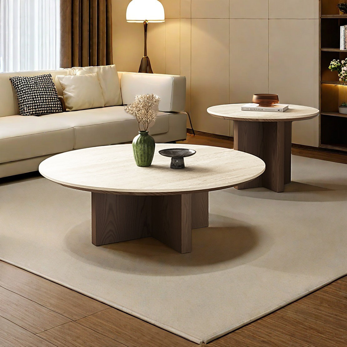 Orxva Galaxy Simple modern cave stone slab coffee table - Wayfair Canada