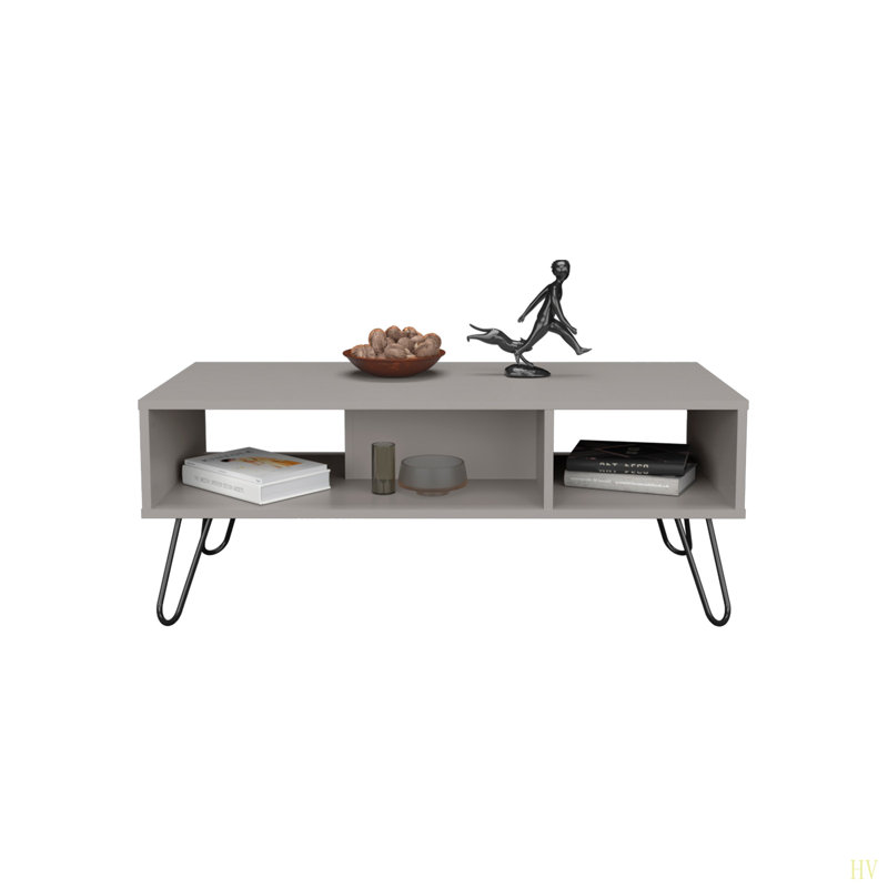 George Oliver Coffee Table 15.7" H, With 4 Legs And 2 Shelves | Wayfair