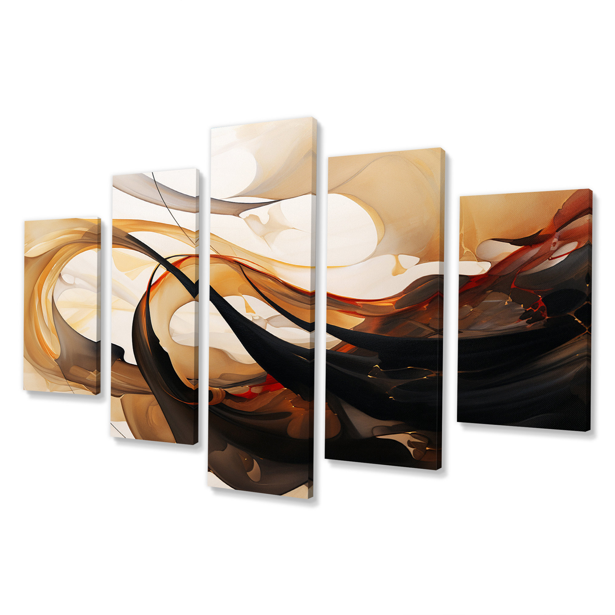 Ivy Bronx Abstract Earth Poetry In Motion Retro Waves III - Abstract ...