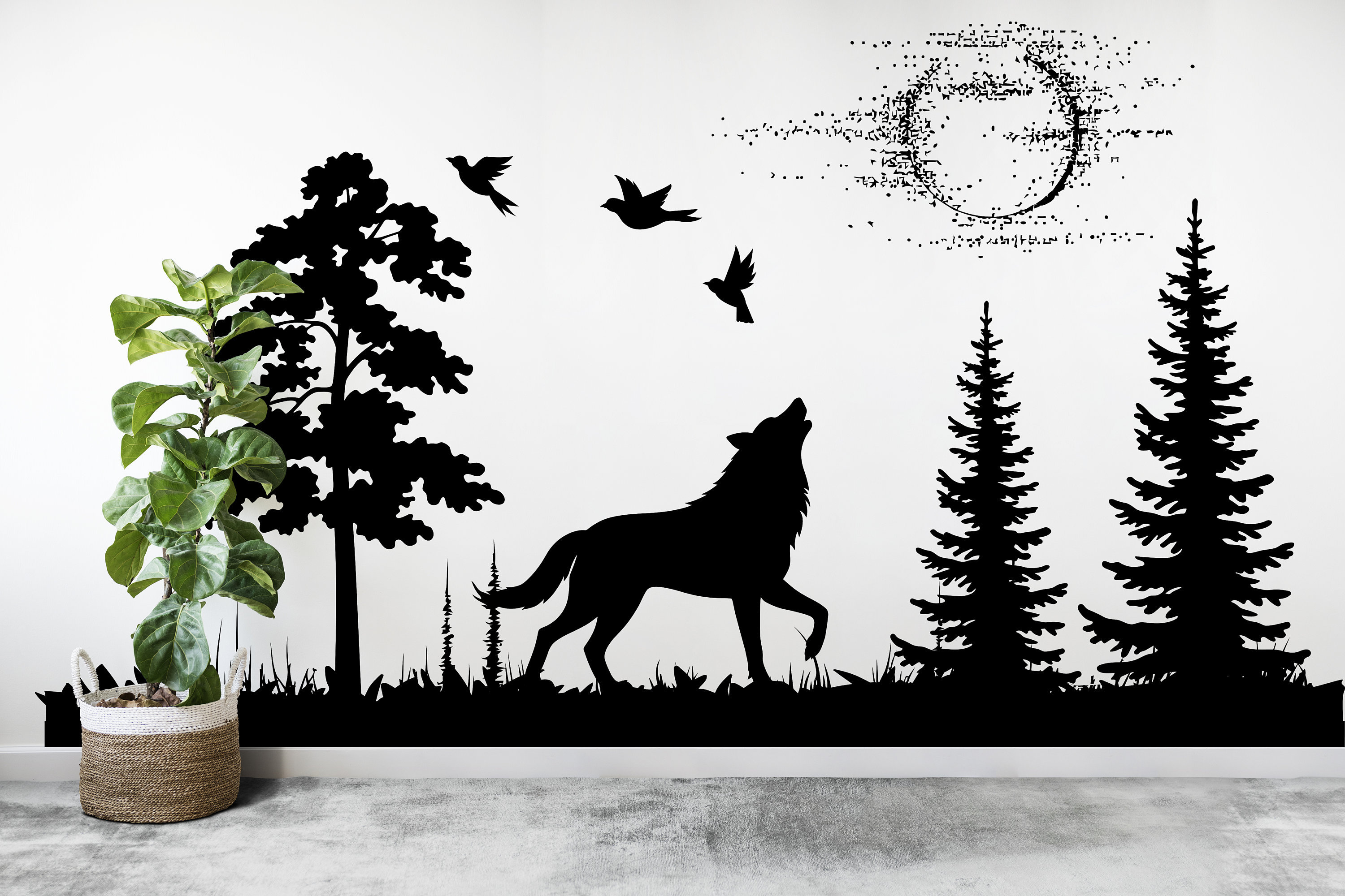 Millwood Pines Wolf Wall Decal Animal Stickers - Wayfair Canada
