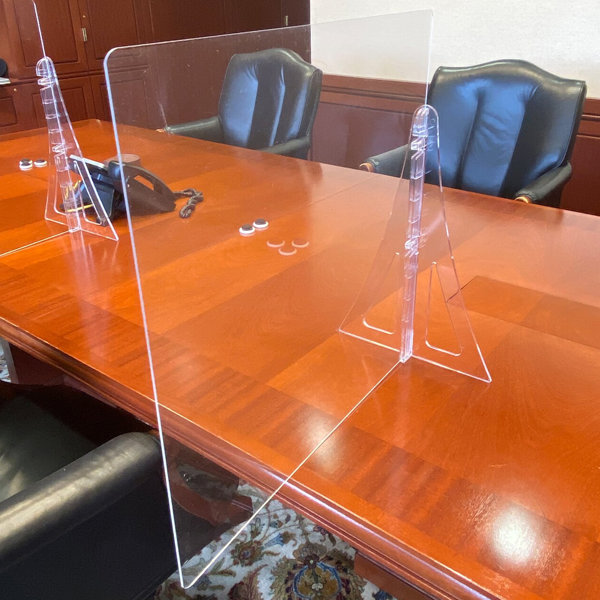 Azar Displays 20" x 20" Single Leg Partition PLEXIGLASS Shield, 2-Pack ...