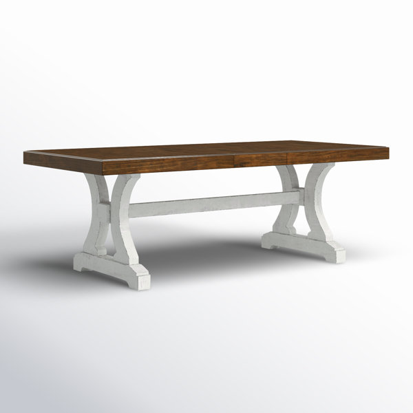Laurel Foundry Modern Farmhouse® Maryam 40'' Extendable Trestle Dining ...