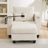 Mercer41 Convertible Chaise Lounge 37.4" Sofa Chair Sofa Bed Sleeper ...
