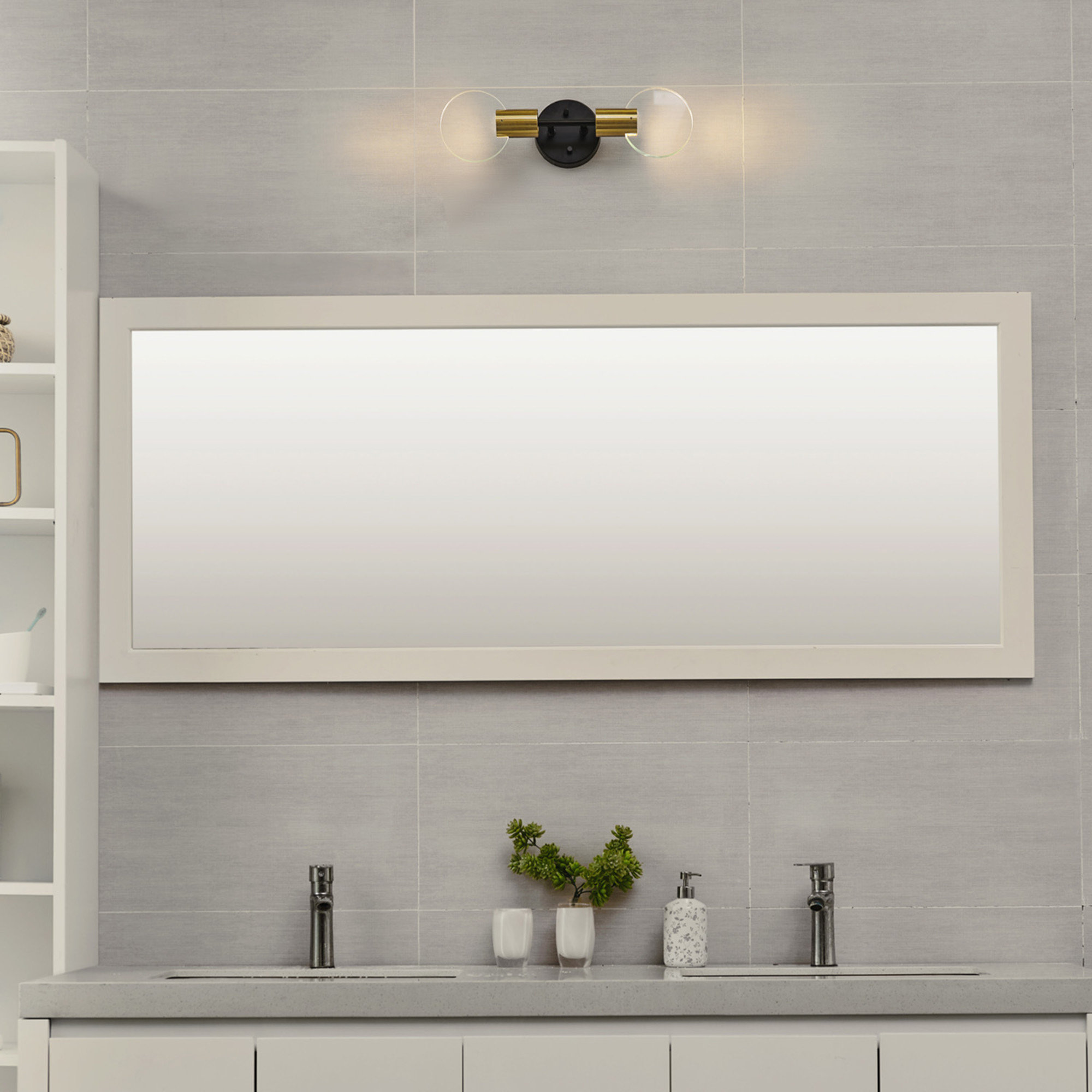 Mercer41 Éclairage pour meuble-lavabo intégré à intensité variable à 2 ...