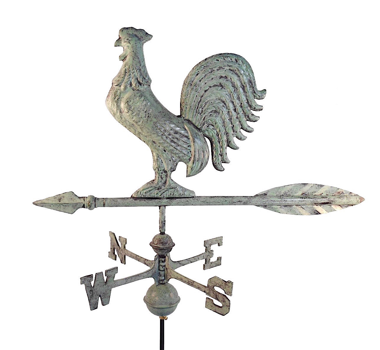 August Grove® Speake Rooster Weathervane with Roof Mount | Wayfair