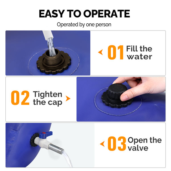 Winado Weather Resistant Plastic Foldable Drainable Dual Overflow Rain ...