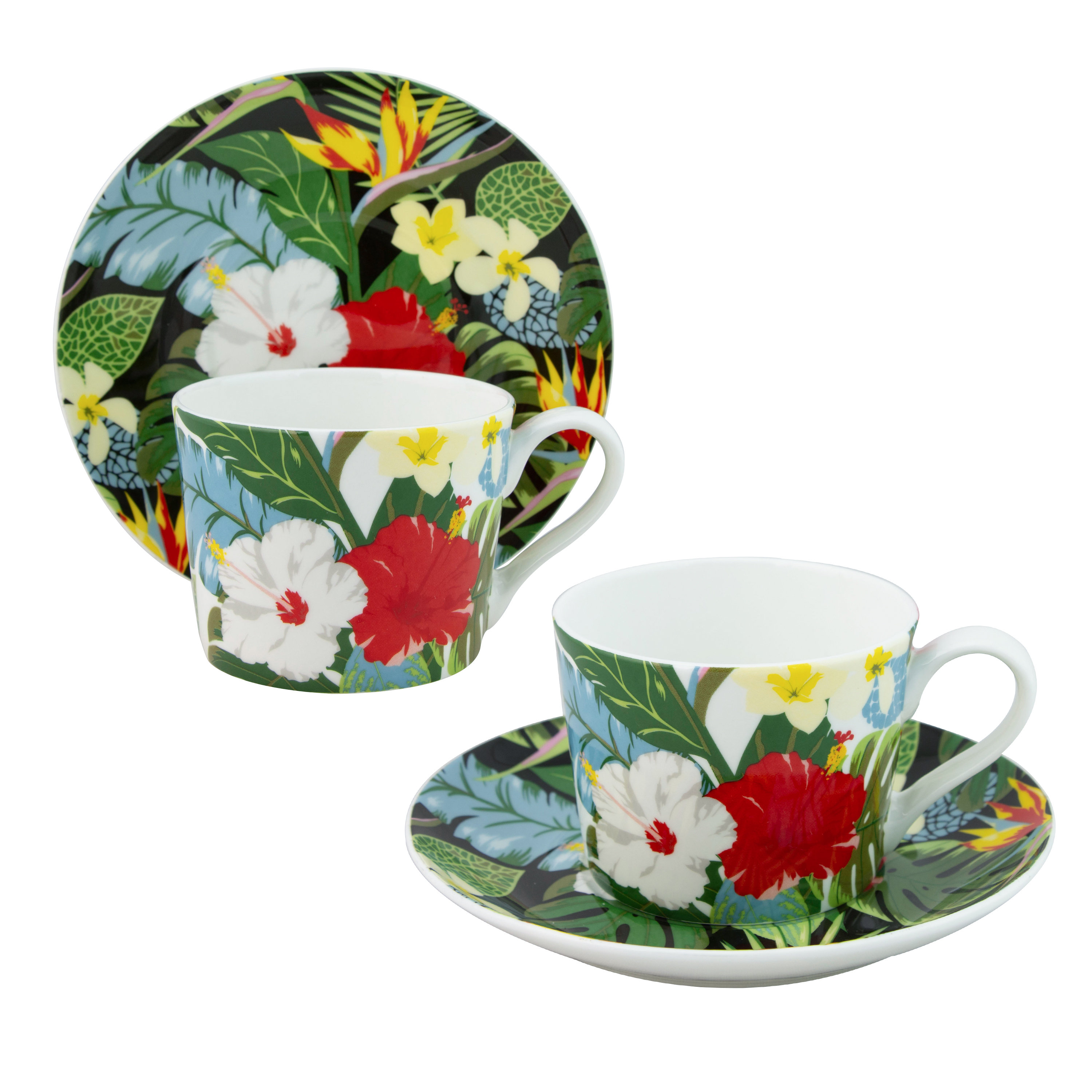 Grace's Tea Ware Paradise Paradise Bone China Teacup & Saucer | Wayfair