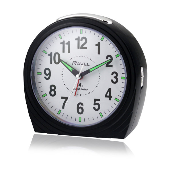 Ravel Analogue Quartz Movement / Crystal Alarm Tabletop Clock | Wayfair ...