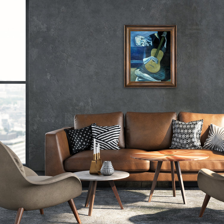 Vault W Artwork The Old Guitarist Framed On Canvas by Pablo Picasso ...