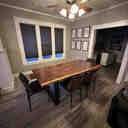 Union Rustic Lemay Iron Trestle Dining Table & Reviews | Wayfair