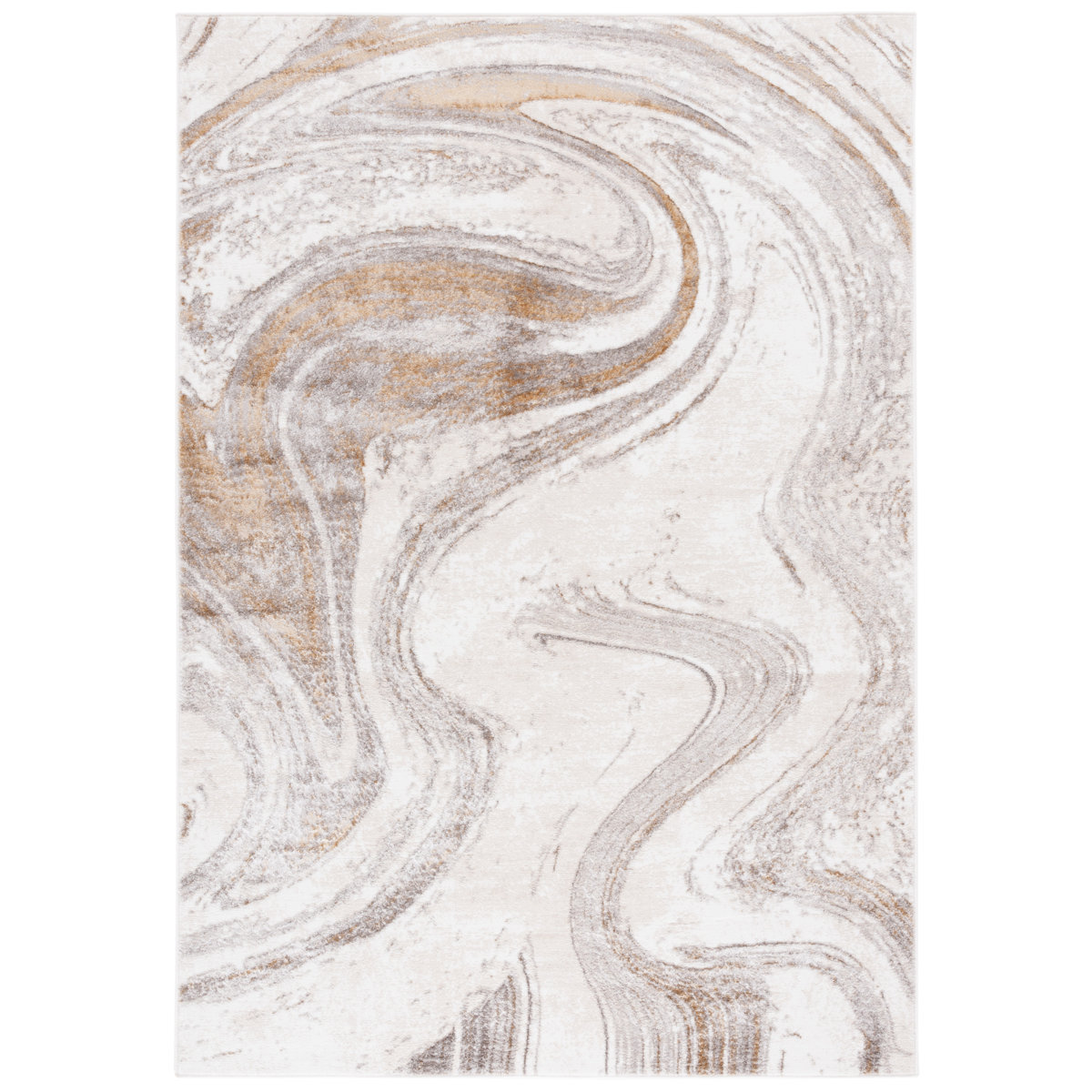 Wrought Studio™ Orchard Performance Abstract Rug | Wayfair
