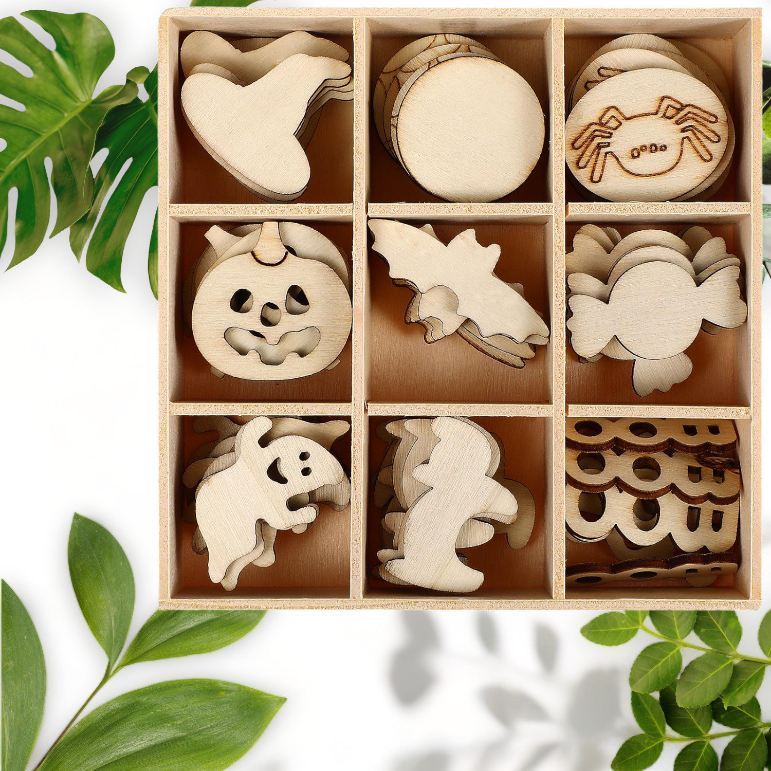 Pacific Funds 72-Piece Wooden Slice Tags for Ornaments and Favors | Wayfair