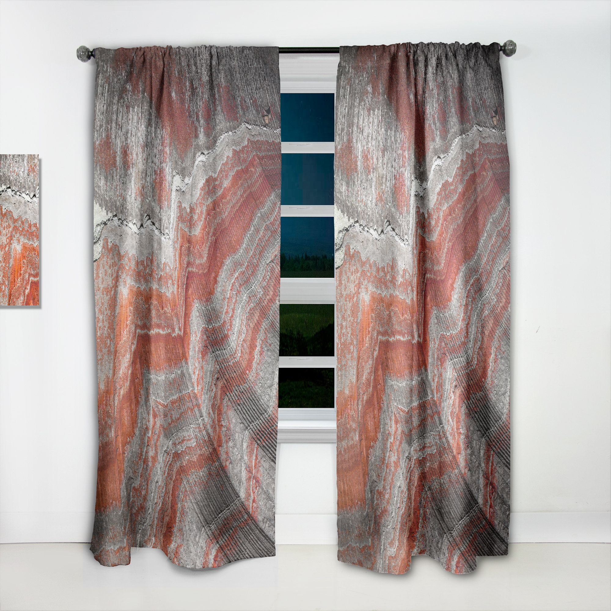 Orren Ellis Detail Of Wall In Potassium Salt Mine - Modern Curtain ...