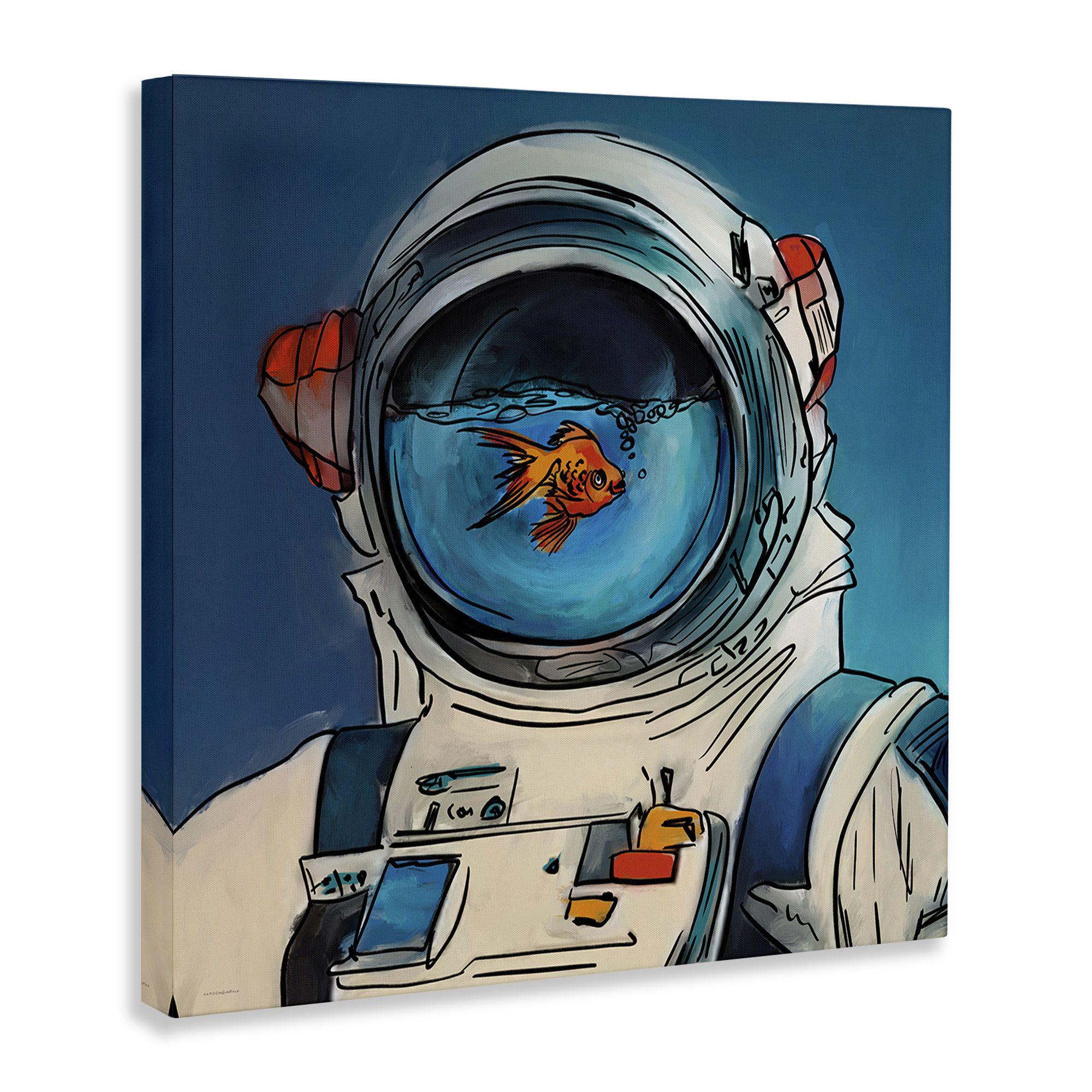 Dakota Fields Goldfish Astronaut Suit Canvas, design by Kamdon ...