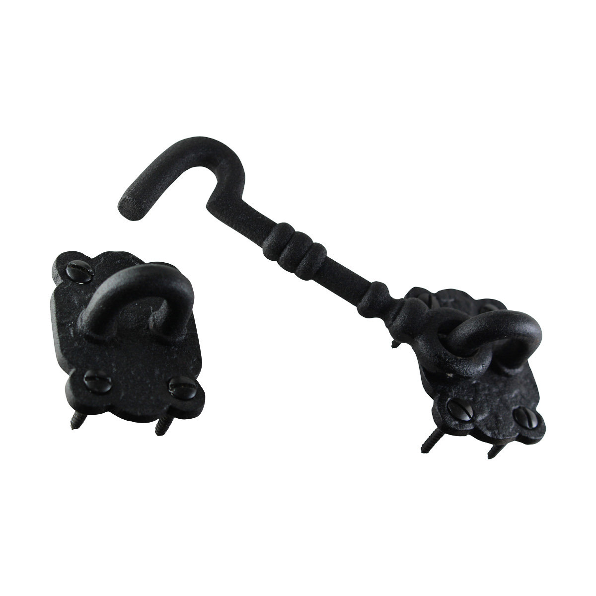 The Renovators Supply Inc. Black Cabin Hooks Eye Shed Door Latch | Wayfair