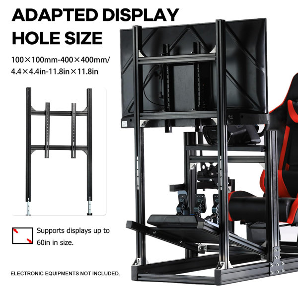 Anman Aluminum F1 Racing Simulator CockpitFit Logitech G29 Thrustmaster ...