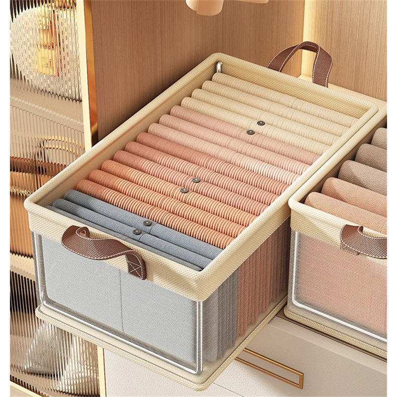 Latitude Run® Clothing Fabric Storage Bin Set | Wayfair