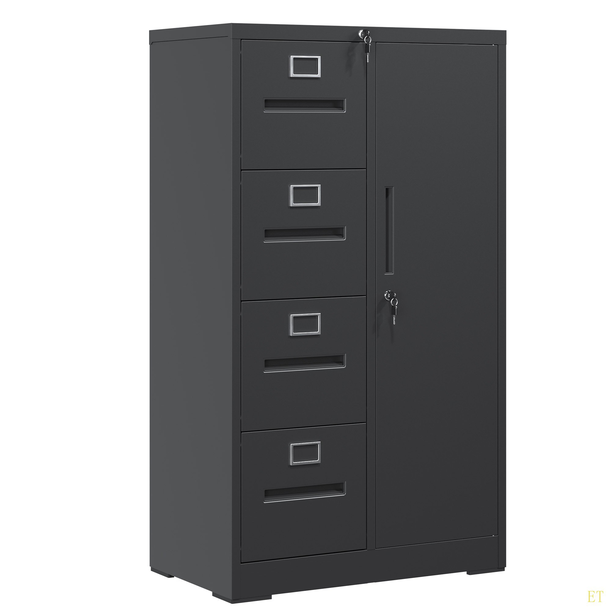 Latitude Run® Metal Storage Vertical Filing Cabinet With Lock, Steel ...