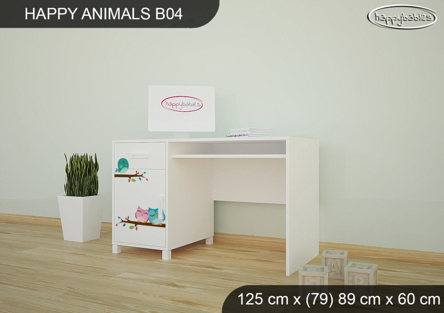 Happy Babies Animals 125cm W Computer Desk | Wayfair.ie