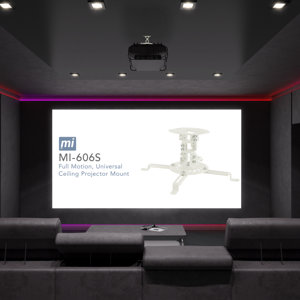 Mount-It! Low Profile Projector Ceiling Mount, 360 Full Motion Rotation ...