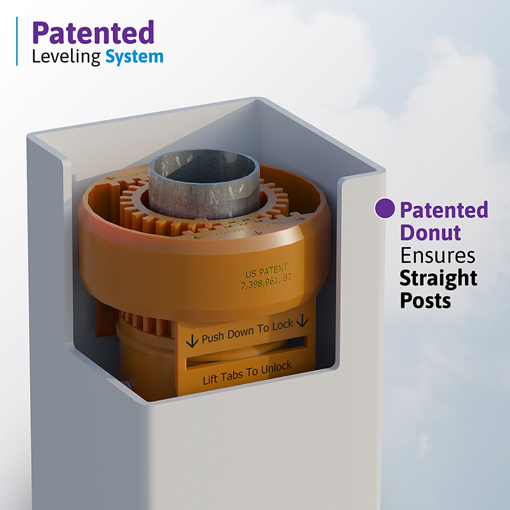 WamBam No-Dig Fence 4ft H x 6ft W (1 Panel + 1 Post) No Dig WamBam ...