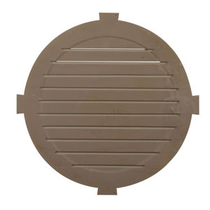Ekena Millwork Round Gable Vent with Keystones, Functional | Wayfair