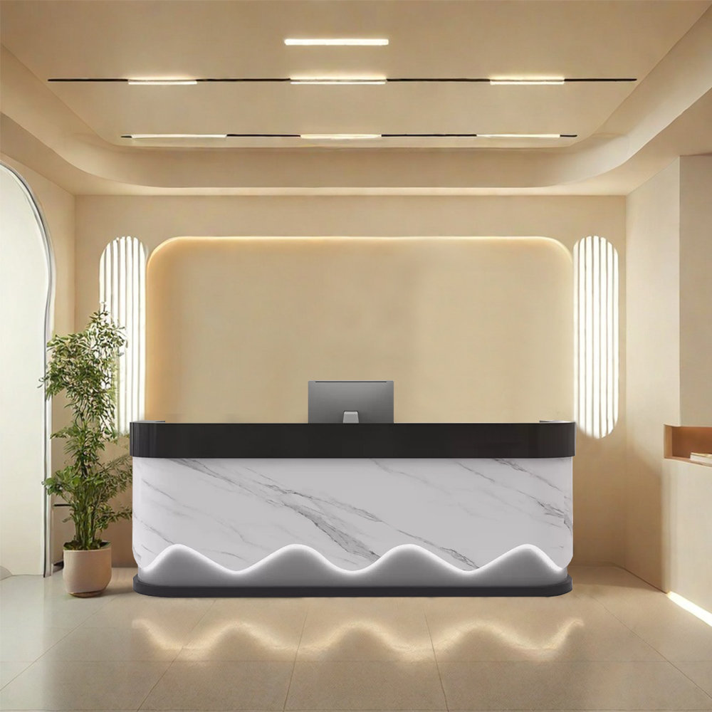 Artistic Soul XKX Premium Furniture Rectangular Modern Front Desk ...