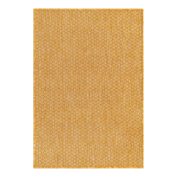 Unique Loom Corn Harvest Yellow Indoor/Outdoor Rug | Wayfair