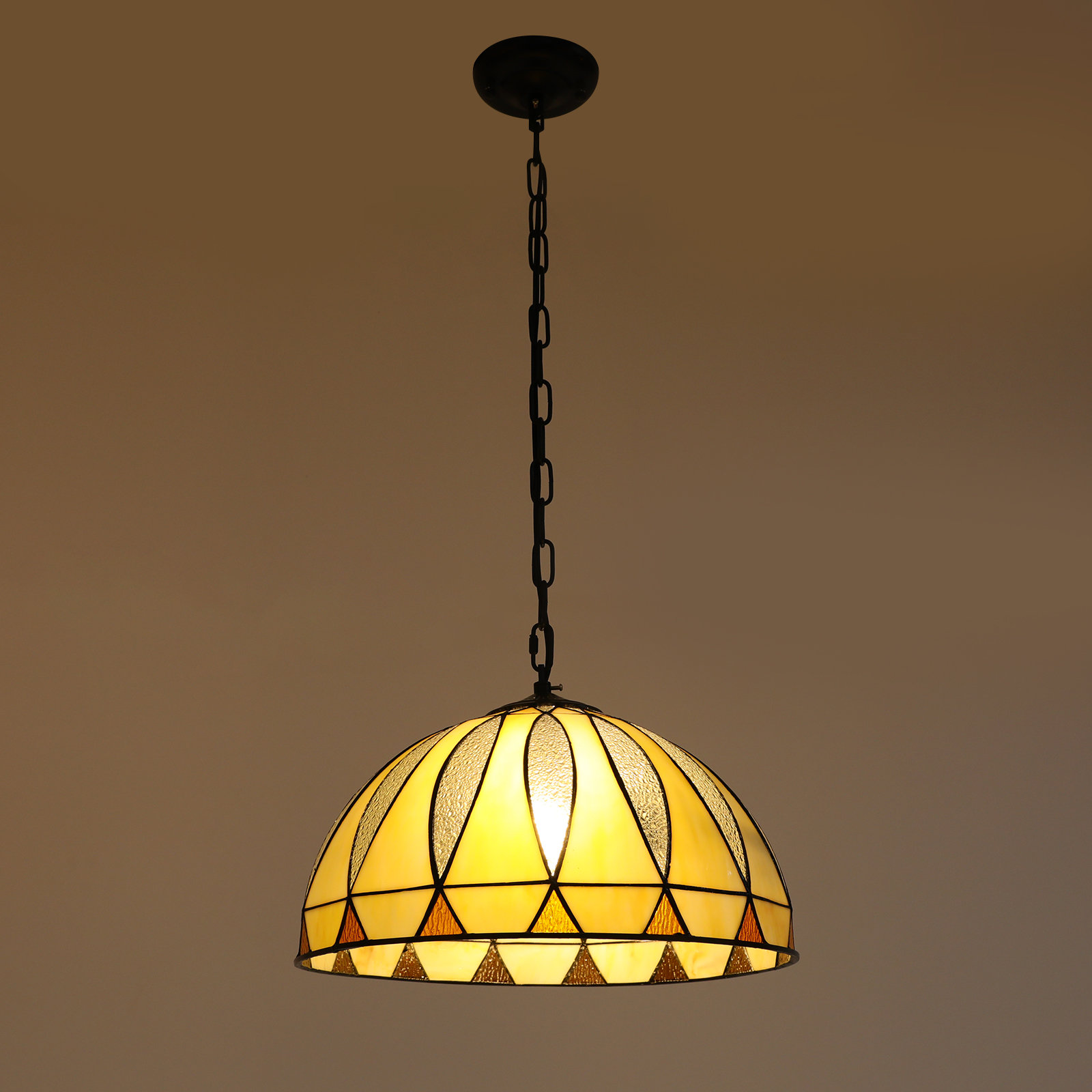 Gracie Oaks Shizuyo 2 - Light Hanging Rustic Farmhouse Round Glass ...